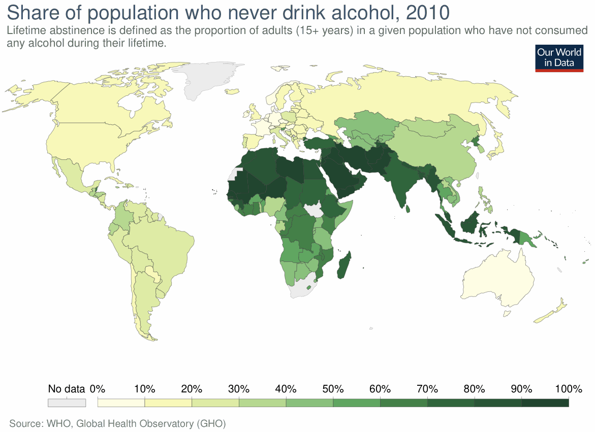 The Wine Gourd: Lifetime alcohol abstainers — where in the world are they?