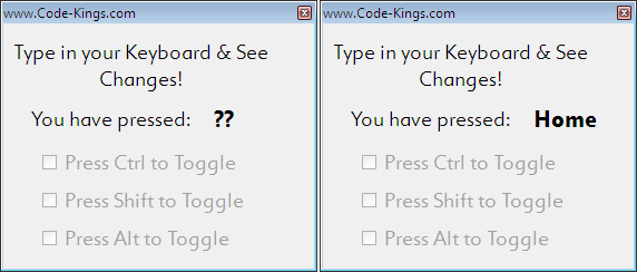 Learn Advanced C# Code: Identify Any Key Pressed on Keyboard Learn Advanced C# Code: Identify Any Key Pressed on Keyboard