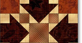 Patchwork Square Blog: Crow's Feet quilt block