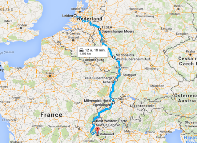 Travelling electric: From The Netherlands to the Alps, via Germany