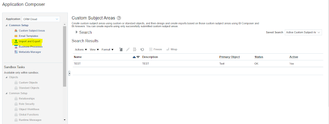 Oracle Application Oracle Fusion Application Composer How To Design Oracle Otbi Report Using
