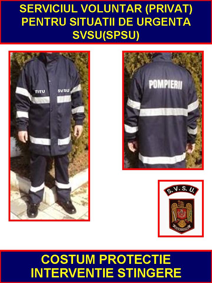 UNIFORME POMPIERI VOLUNTARI - SVSU SI SPSU: IMBRACAMINTE