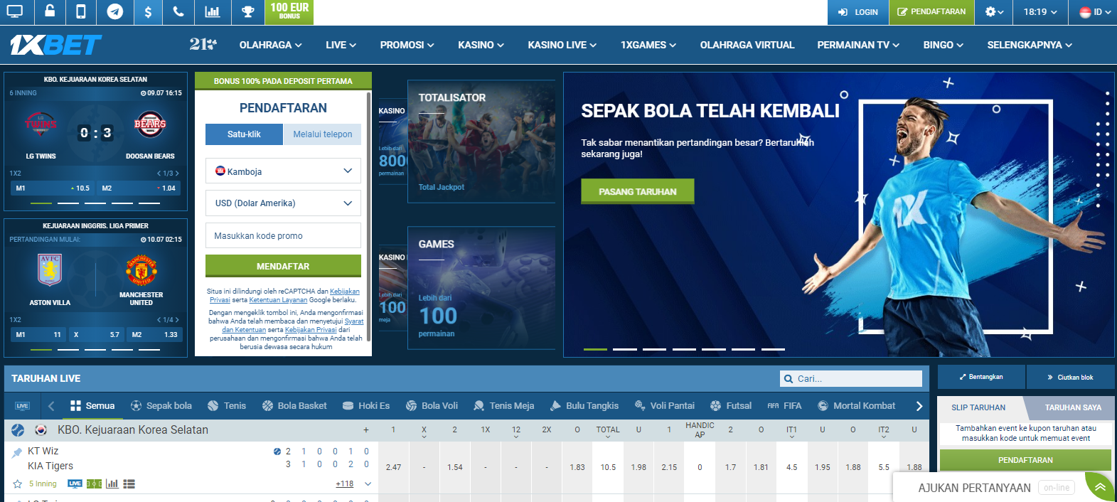 1xbet | Agen Bola Terpercaya