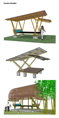 TEKNIK GAMBAR BANGUNAN: Design Rumah bambu tahan gempa