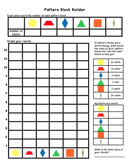 Bookish Ways in Math and Science: Monday Math Freebie - Pattern Block ...