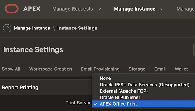 Dimitri Gielis Blog Oracle Application Express Apex Configuring Aop As Print Server In