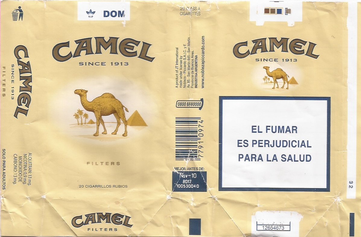 Colección de Marquillas : Camel - 20 - Argentina