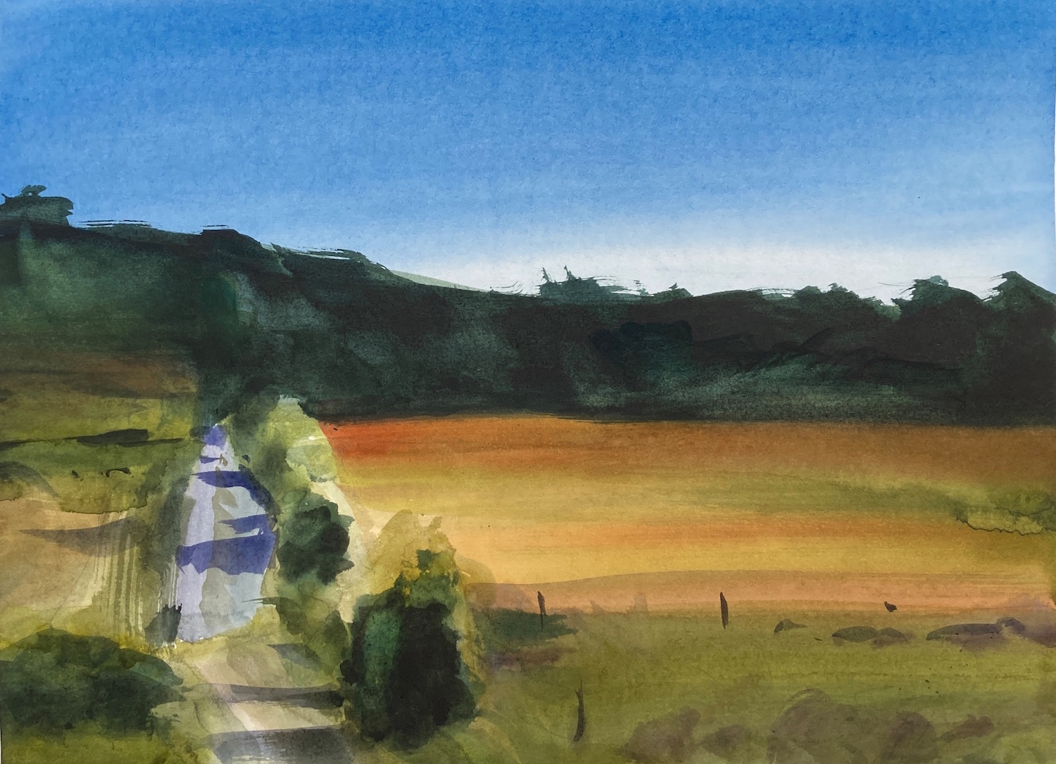 Hoffmann Watercolors: Intermediate Watercolor Homework, 10/16,