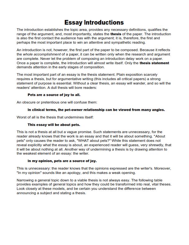 Example Of An Introduction In An Essay ~ Medical Resume