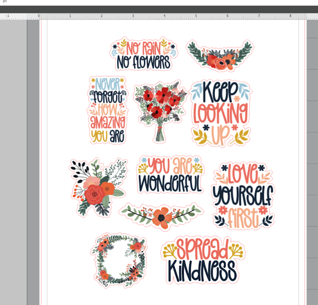 How to Make Sets of Kiss Cut Stickers with Silhouette CAMEO 4 ...