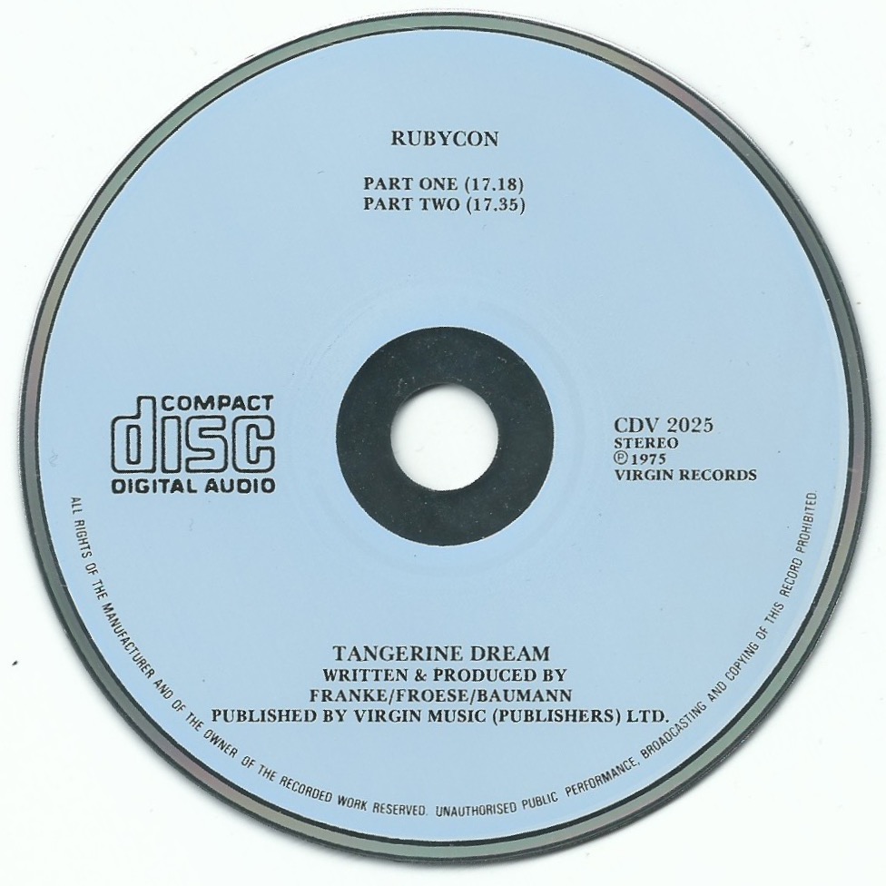 The First Pressing CD Collection: Tangerine Dream - Rubycon