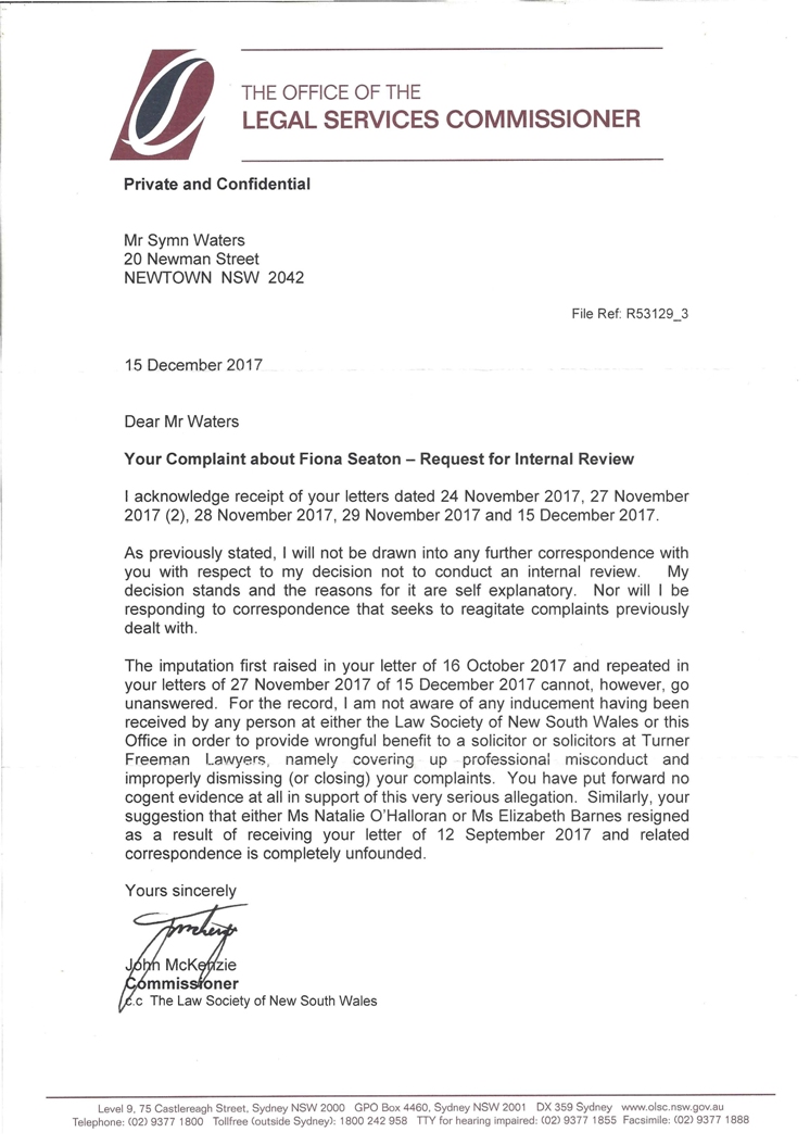 Corruption - A tale of crime, cover ups, and corruption at the OLSC