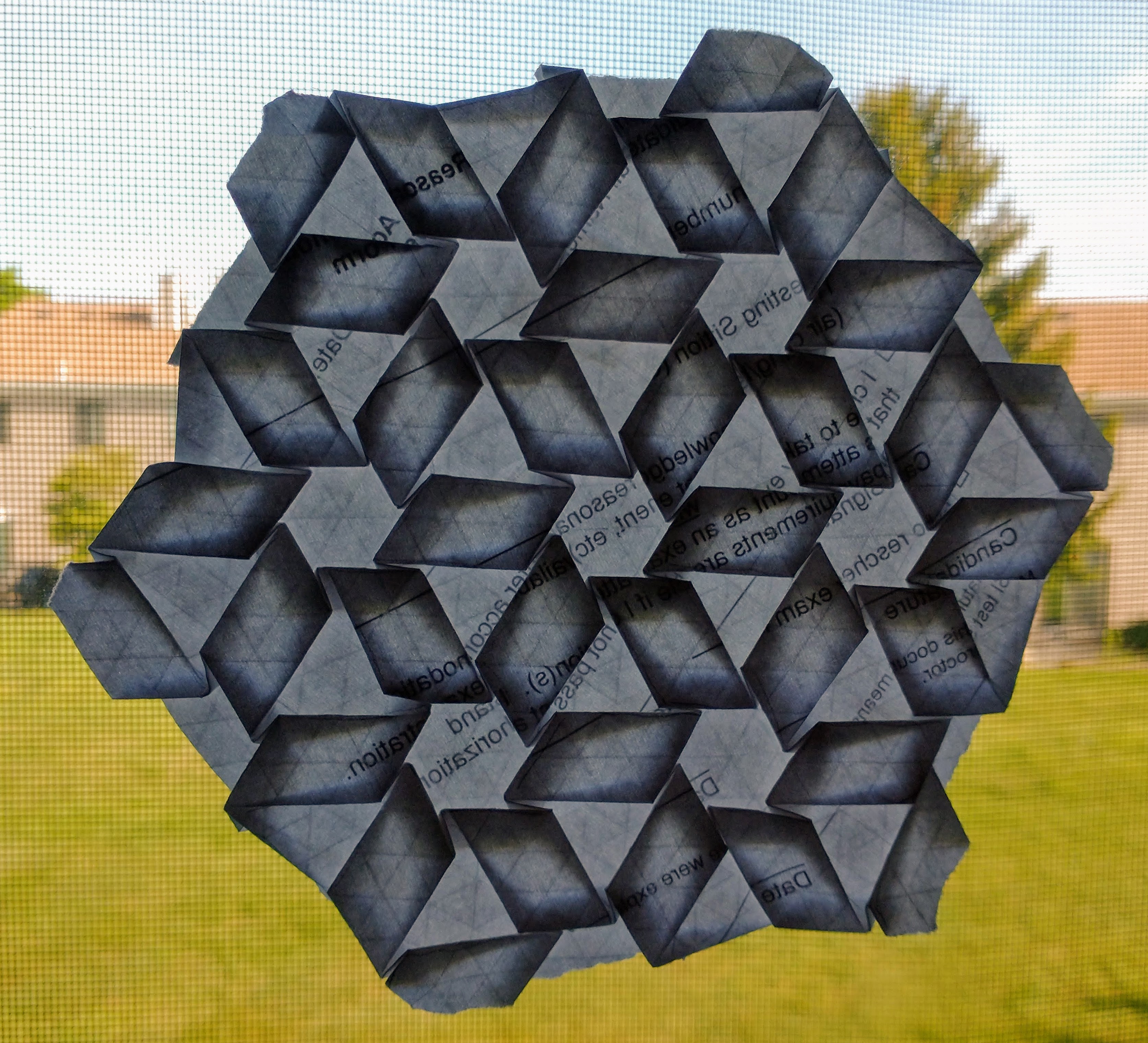 Parallel Perfection Origami Tessellation