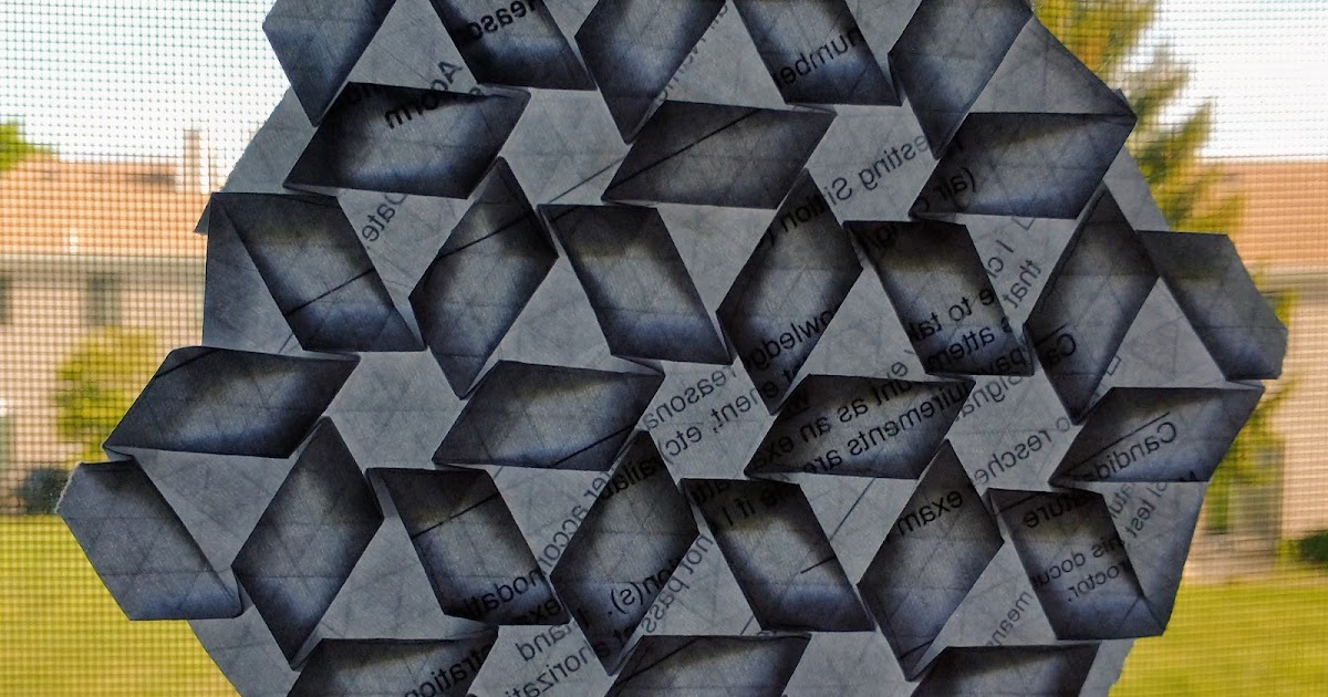 Parallel Perfection Origami Tessellation