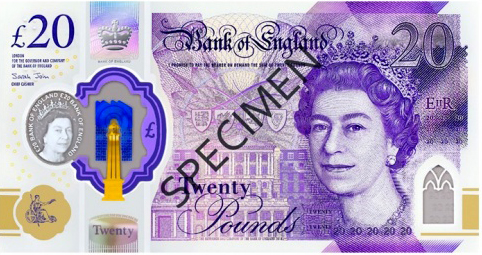 coins and more: 1117) Bank of England's new polymer 20 Pounds Banknote ...