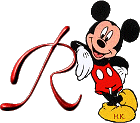 Alfabeto de Mickey Mouse recostado. - Oh my Alfabetos!