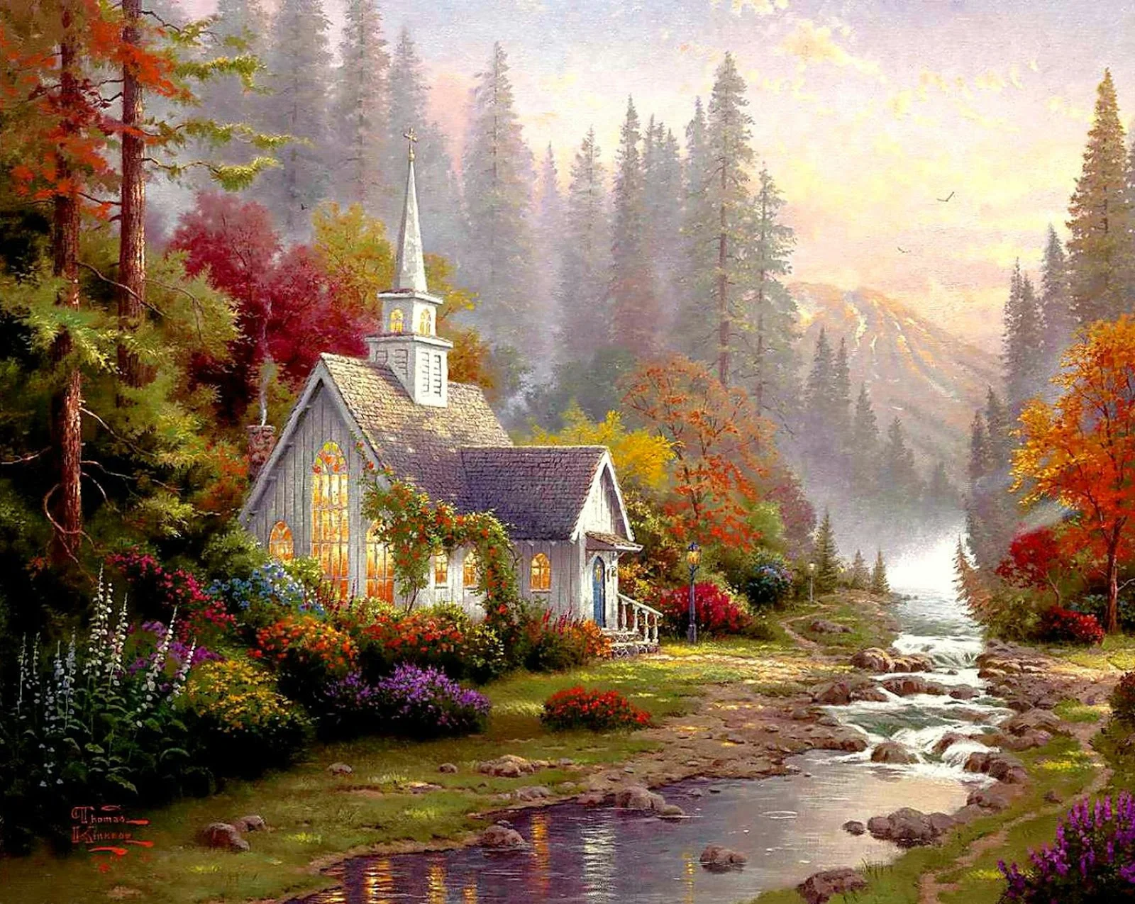 Thomas Kinkade (1958-2012) | The Painter of Light | Tutt'Art@ | Pittura ...