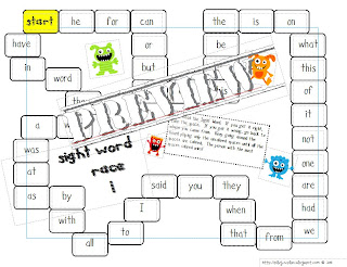 Simply Centers: Sight Word Game Boards