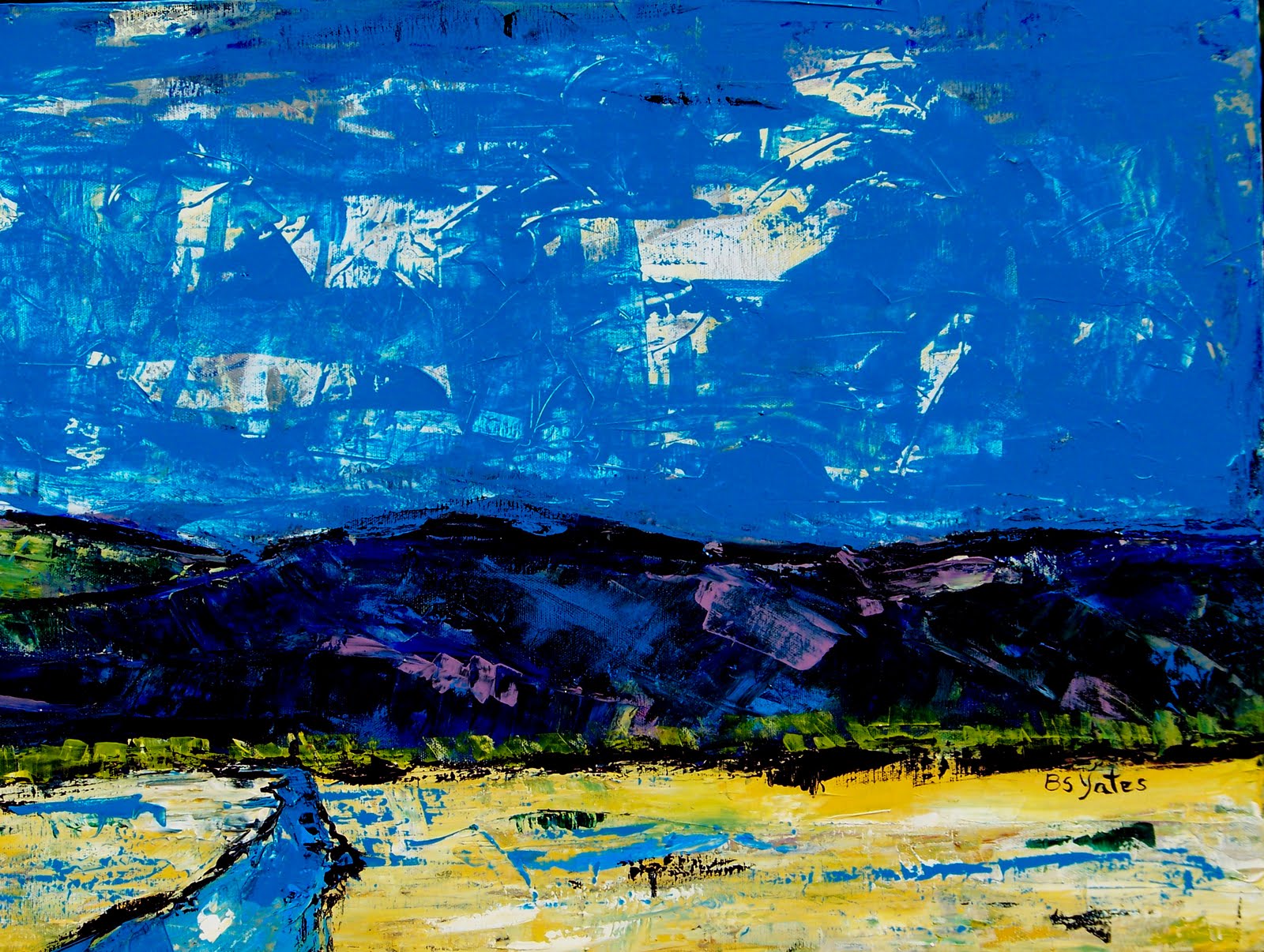 BSYates Art, a sometimes, daily painting journal: Abstract Landscape by ...