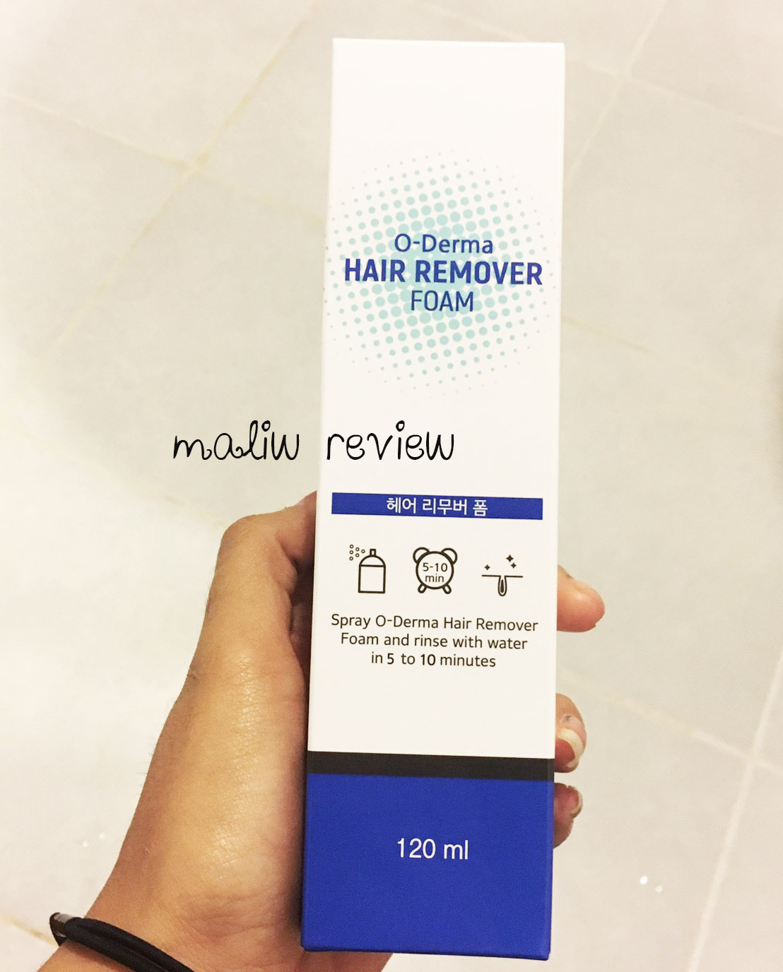 REVIEW : สเปรย์กำจัดขนสูตรเย็น O-Derma Hair Remover Foam ขนหายภายใน 5 นาที!