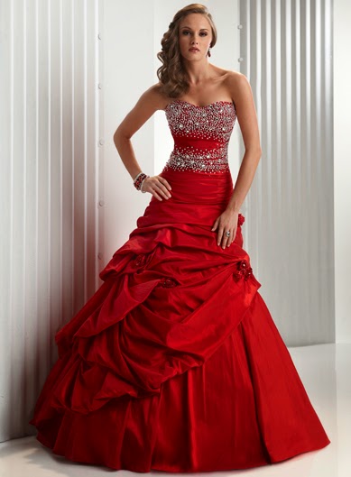 Prom Dresses Ball Gown in Hottest Red | Prom Dresses Gowns Fashion