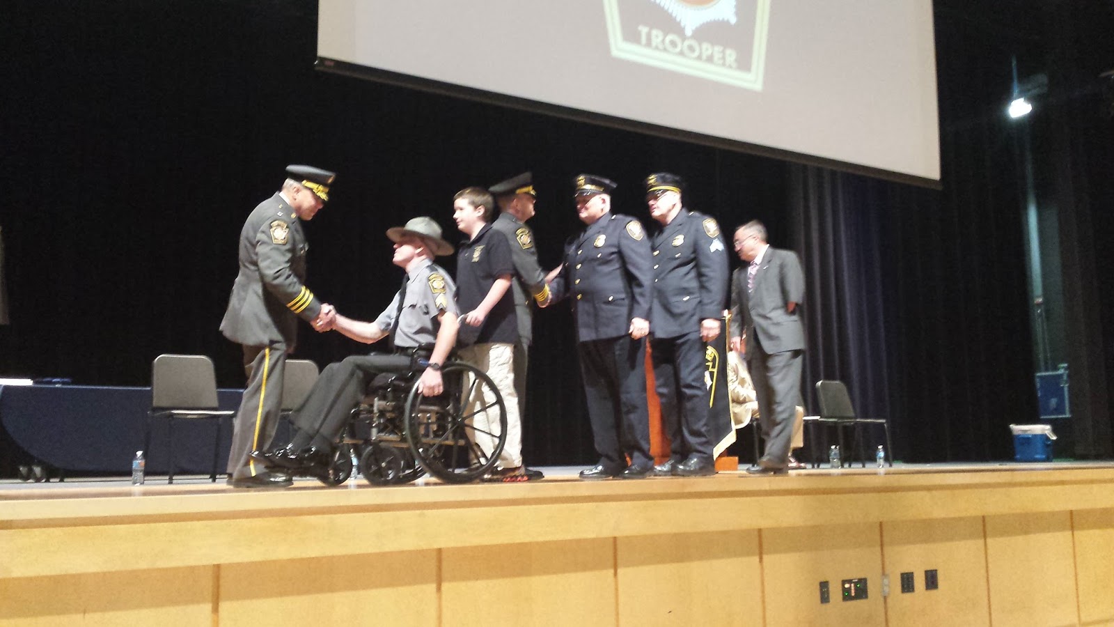 Pennsylvania State Police Award Injured Trooper and Rescuing Officers