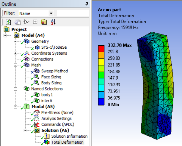 Reuse CMS Superelement in Ansys Workbench with Expansion