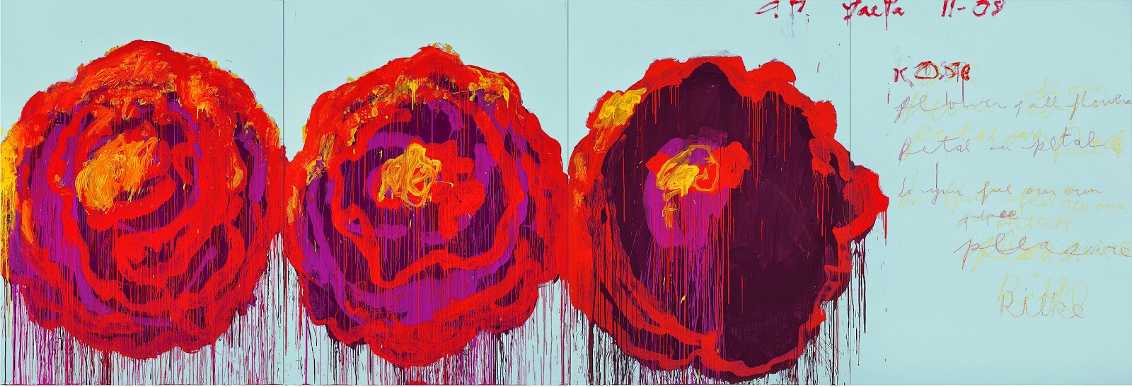 The Arts by Karena: Cy Twombly: Late Paintings: 2003-2011