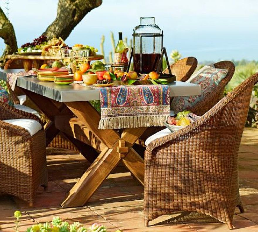 The Awesome Outdoor Breakfast Table Design picture