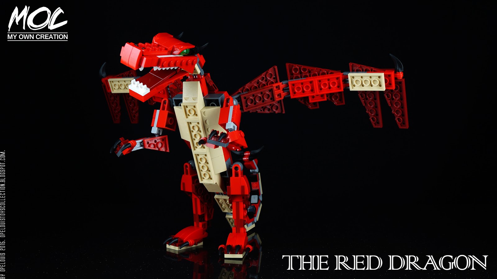 Opelouis's Toys Collection: (LEGO MOC) THE RED DRAGON. (from creator 31032)