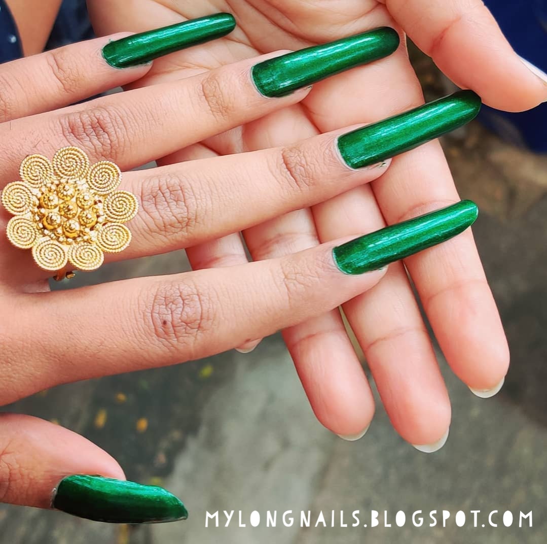 Long Nails: DBChait's amazing indian natural long nails - 1