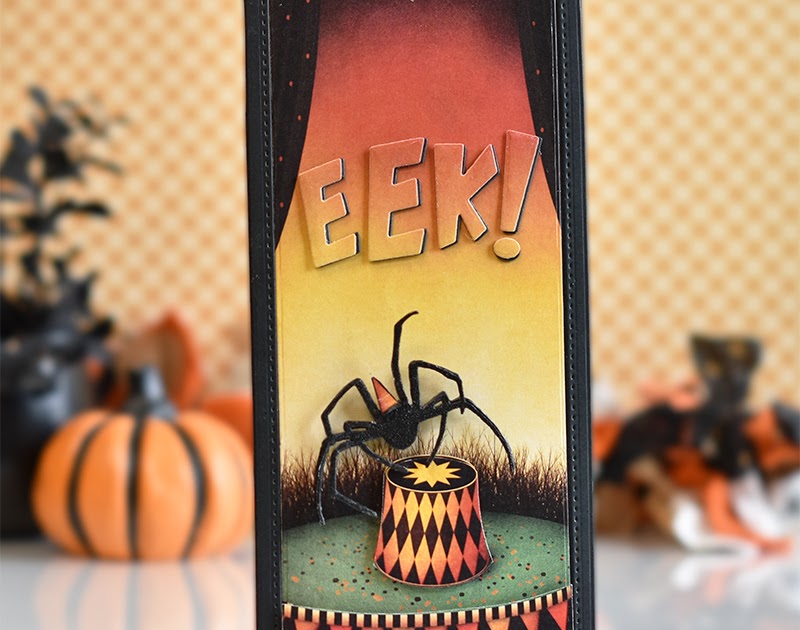 Introducing "EEK" the performing spider - NewAmped2Stamp