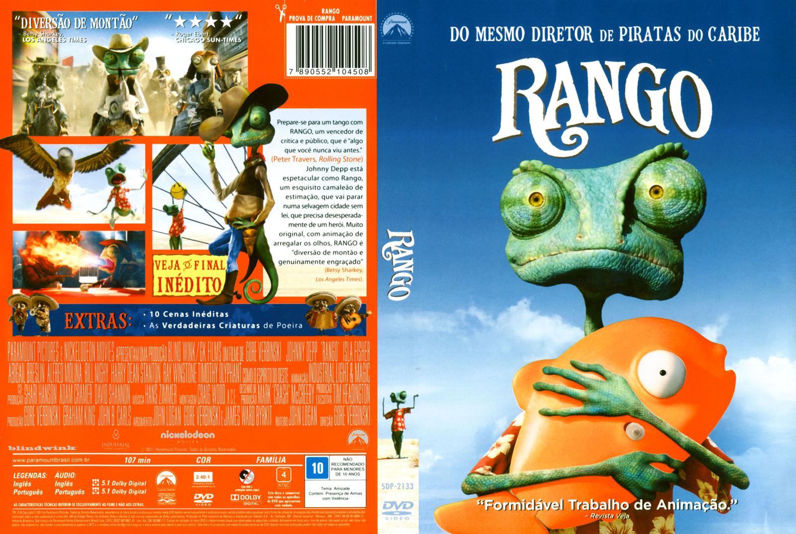 Pub Café Cultural: DVD Rango (Johnny Depp, Isla Fisher, Abigail Breslin)
