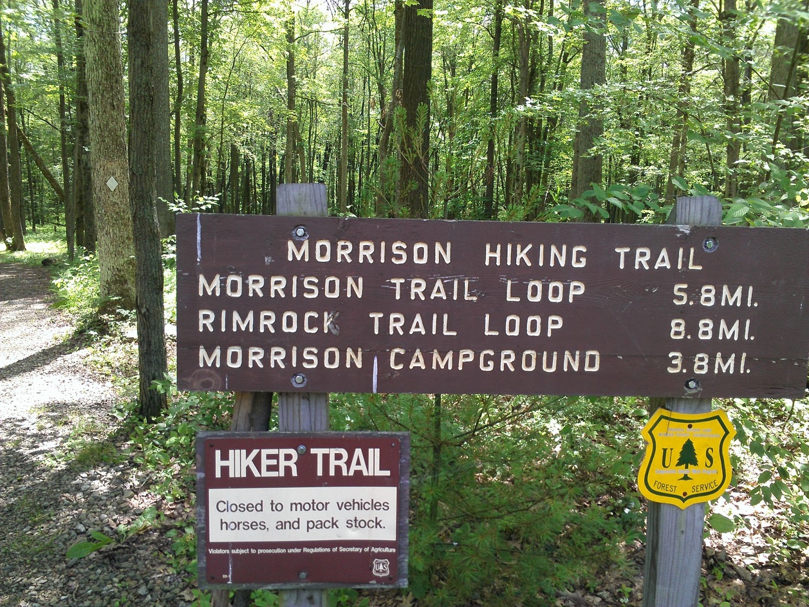 80 miles in 20 days: Miles 47 through 57, Rimrock Trail, Kinzua Reservoir