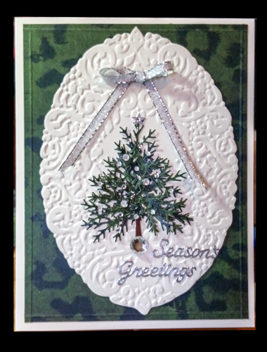 Priss' Pixels & Paper Projects: Punched Fir Christmas Tree