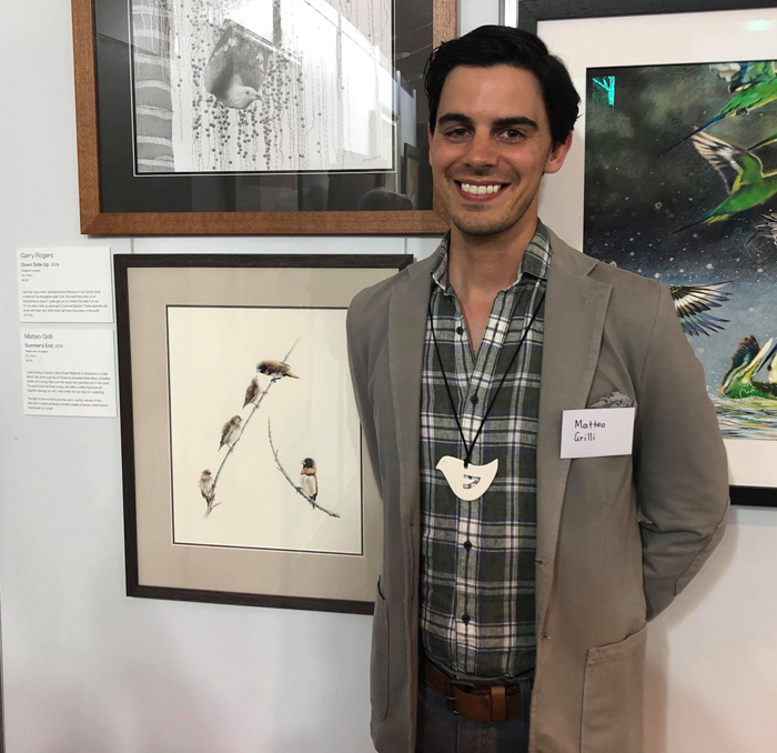 Matteo Grilli Wildlife Art: Double-barred Finches - Indian Yellow - The ...