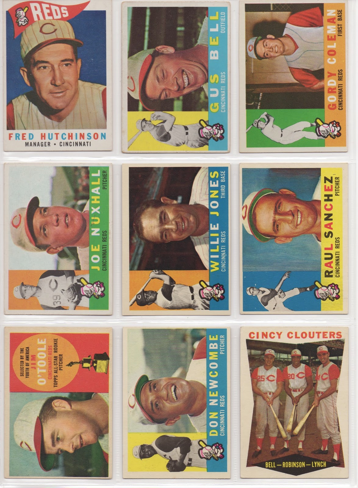 Cincinnati Reds Baseball Card Collector: 1960 Topps Cincinnati Reds ...