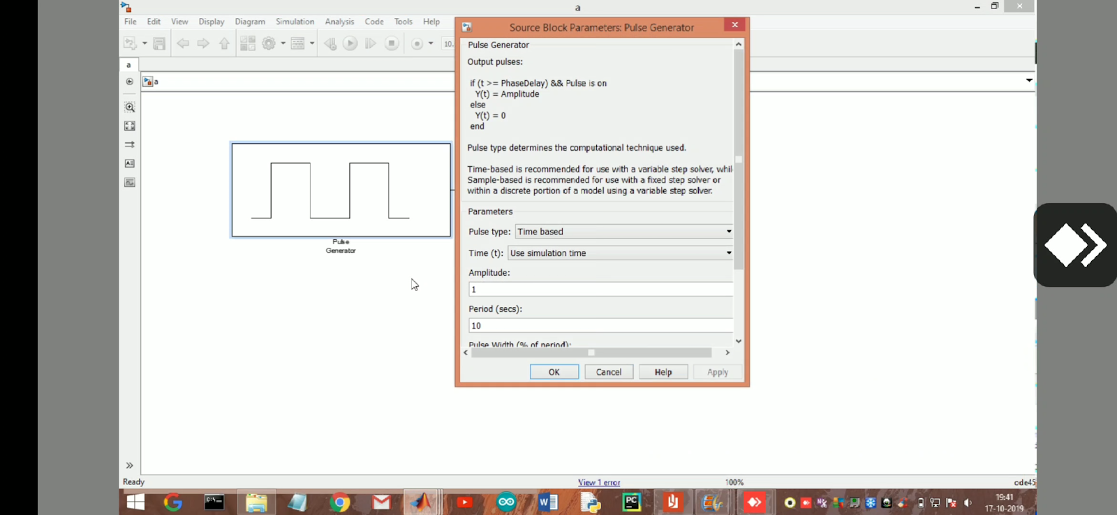 Interphase Arduino with Matlab-Simulink GUI