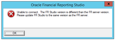 That EPM Bloke: Tricking FR Studio into Working with EPM 11.2