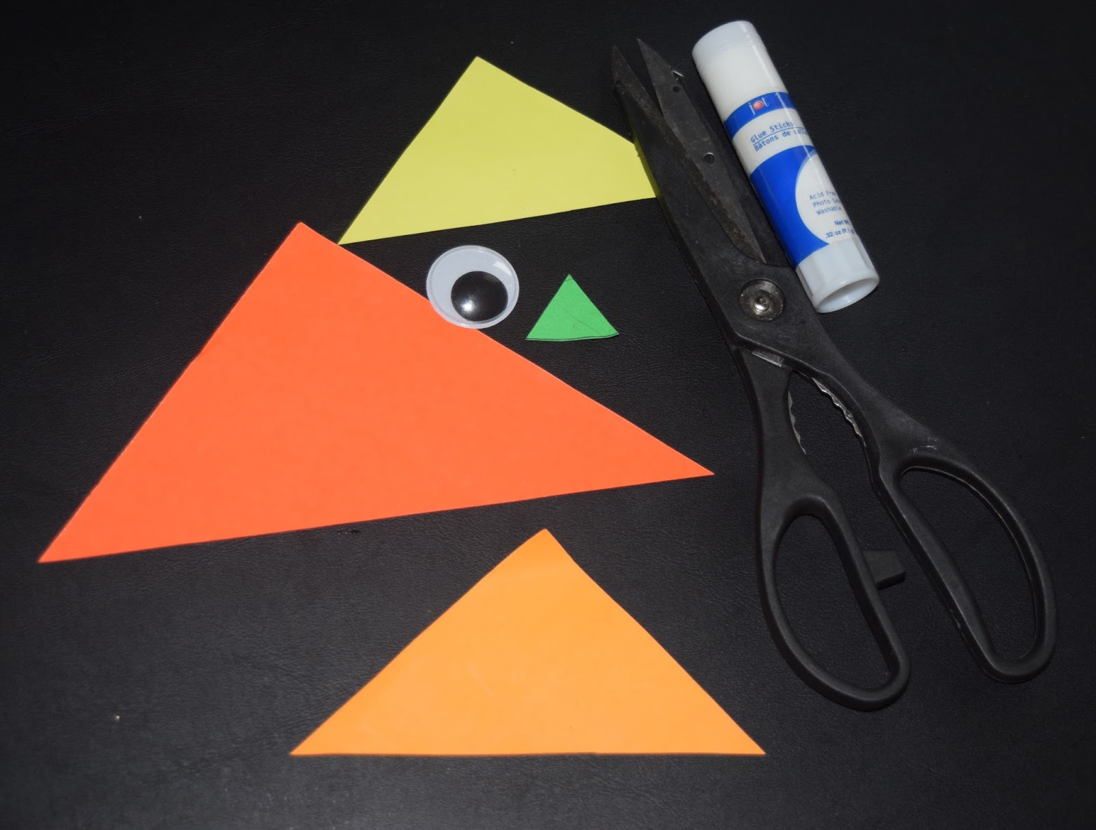 Sindhu's cocoon: Collage with Triangles!