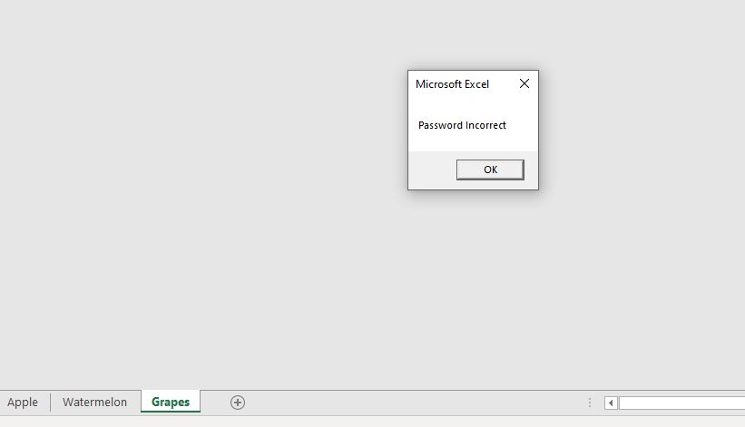 [Excel] How to Protect Multiple Excel Tabs with Different Passwords