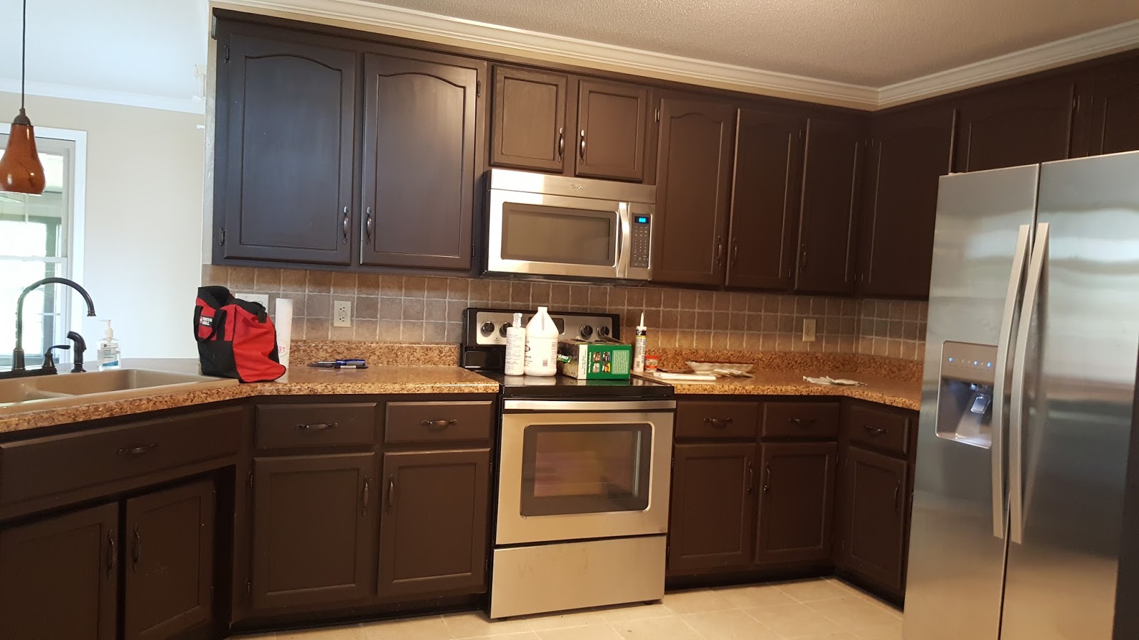 Coffee Color Cabinets