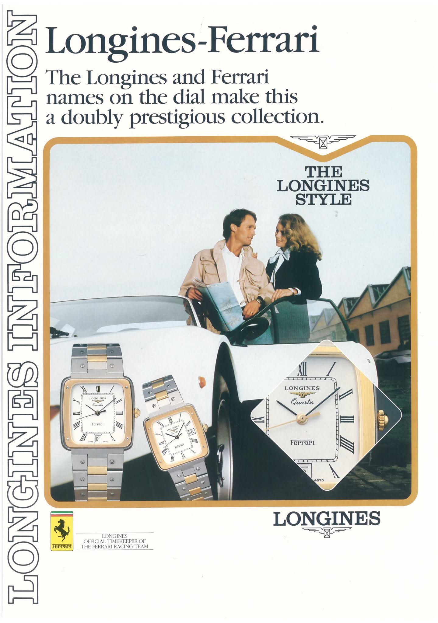 Ferrari 400: Longines Collection Ferrari Watch / Horloge / timekeeping