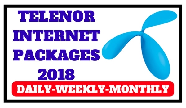 Telenor 3G & 4G INTERNET PACKAGES 2018 -2019 - WEEKLY ,DAILY,MONTHLY ...