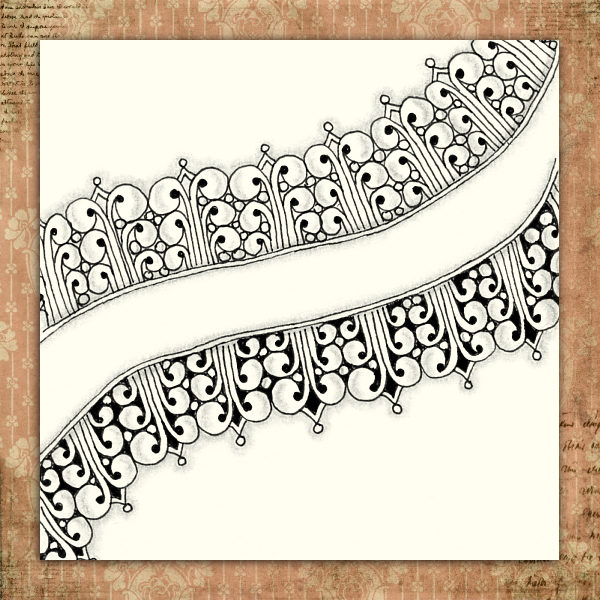 Time for Tangling: Official Zentangle® Pattern - Mooka Lace