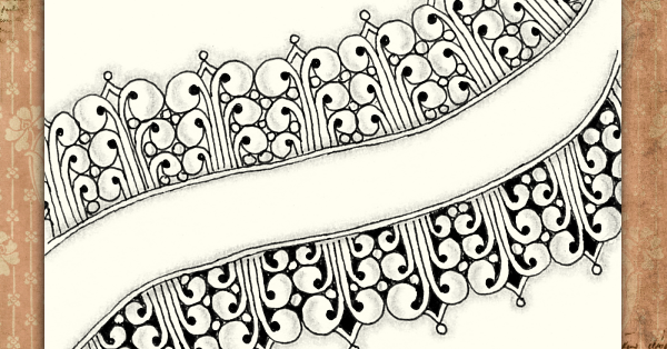 Time for Tangling: Official Zentangle® Pattern - Mooka Lace