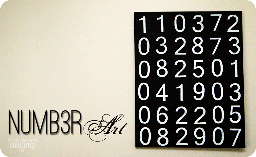 NUMB3R Wall Art | Midwestern Girl