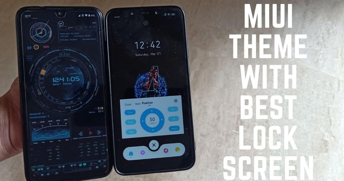 Miui themes with best lock screen