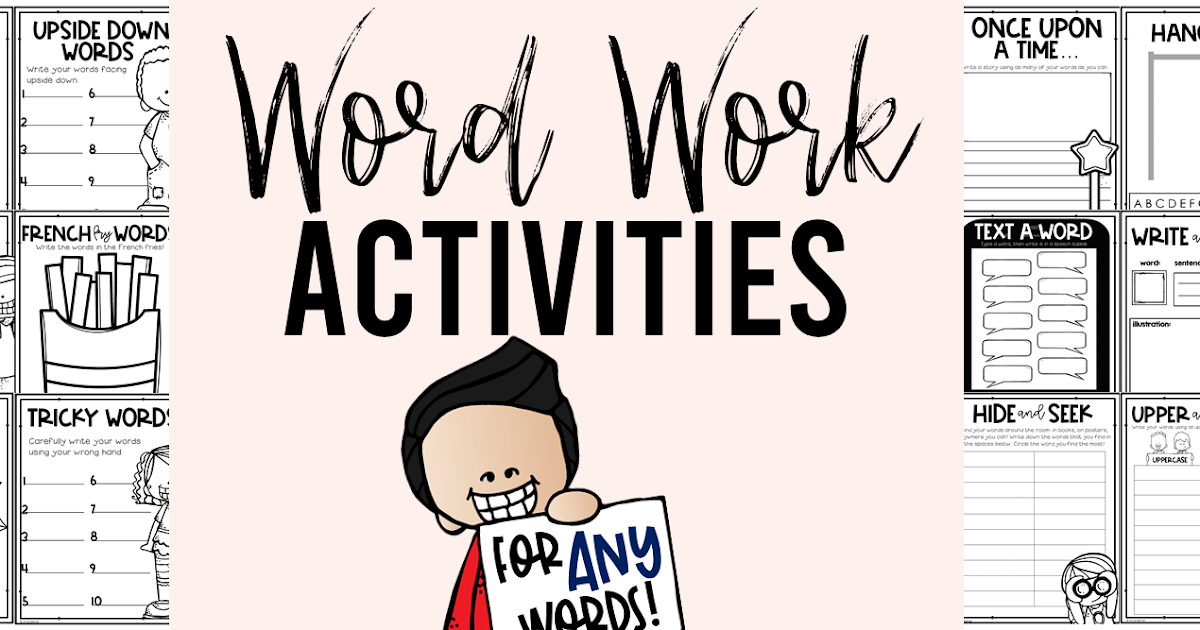 Word Work Activities for ANY Words | Mrs. Bremer's Class