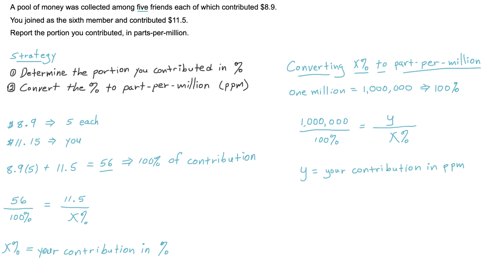 Calculating a Contribution in Part-per-Million - ChemistrySpace.com